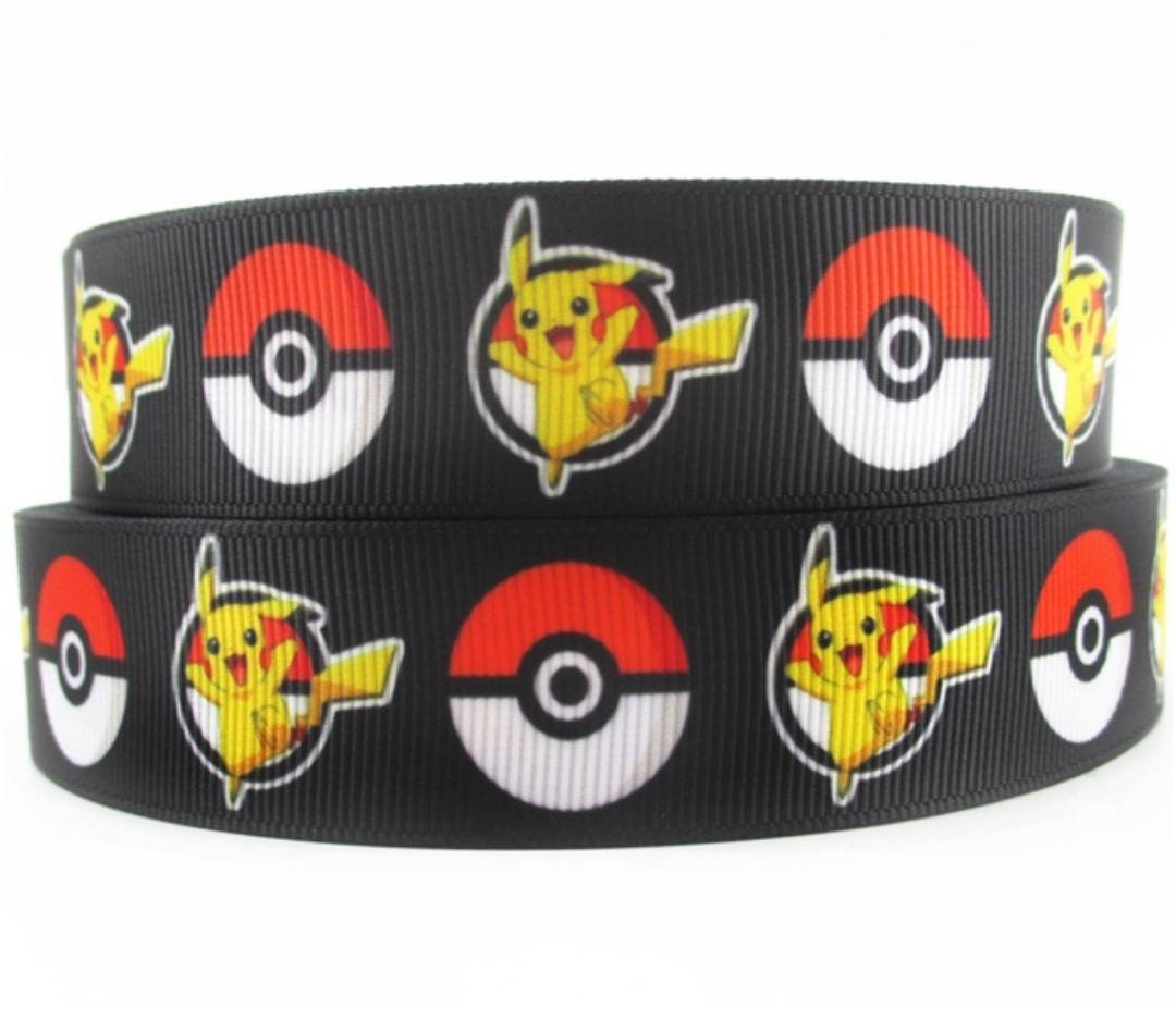 1.5" Pokémon Pikachu Pokémon Ball Ribbon – karenskrafterscorner