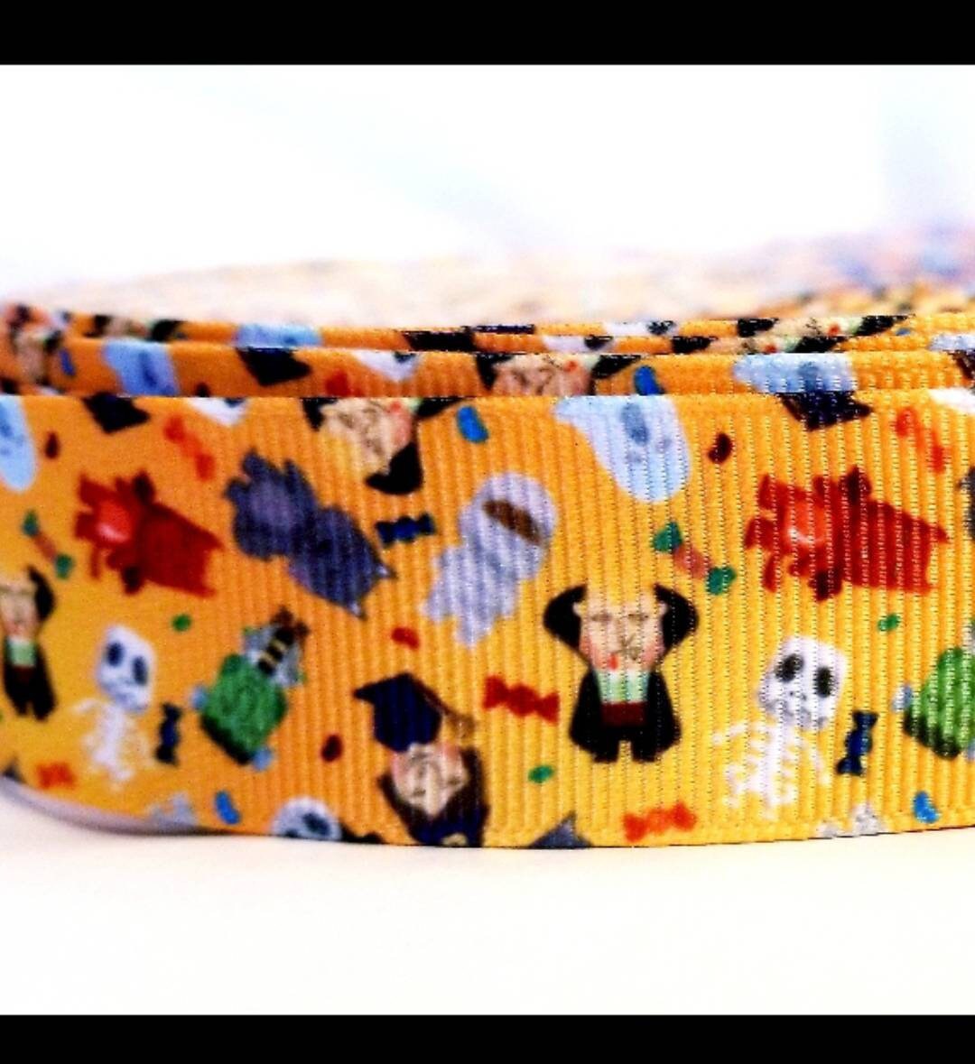 1" Halloween Ribbon Horror Ribbon- Frankenstein- Vampire-Witches-Ghost ...